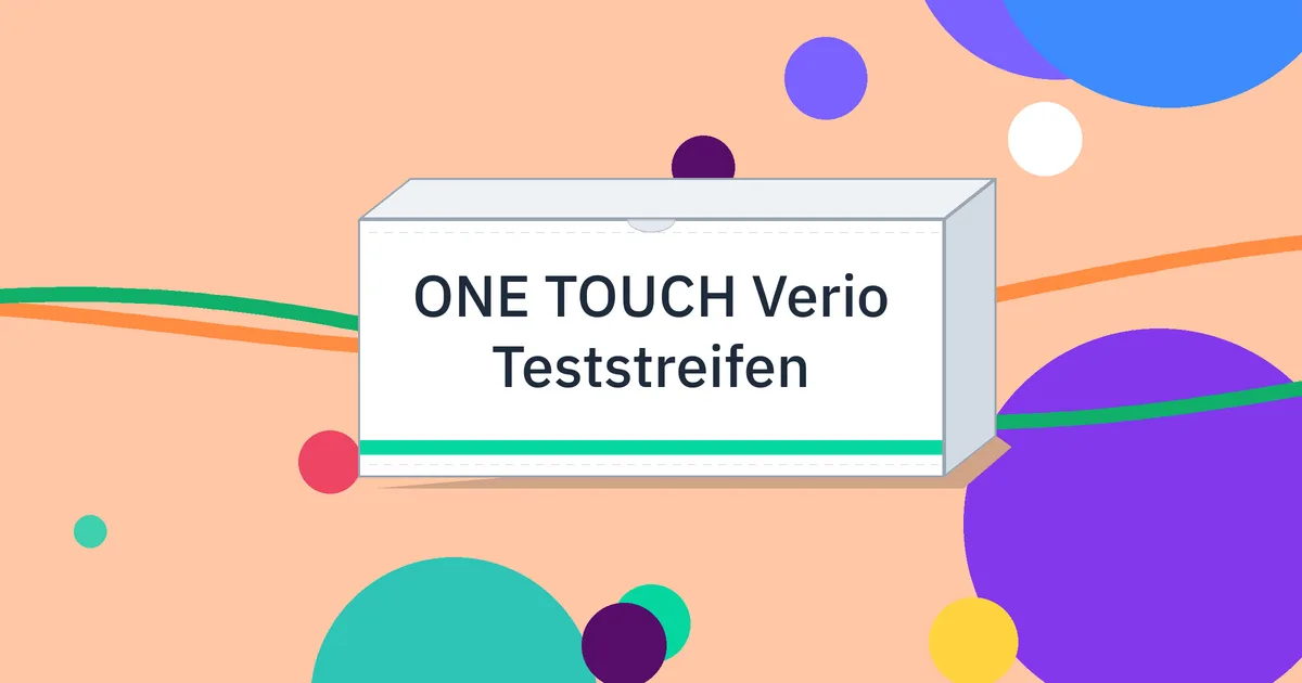 Symbolbild: Packung mit der Aufschrift ONE TOUCH Verio Teststreifen (PZN 09673309) – Verfügbarkeit und Bezug in Apotheken in Frankfurt am Main