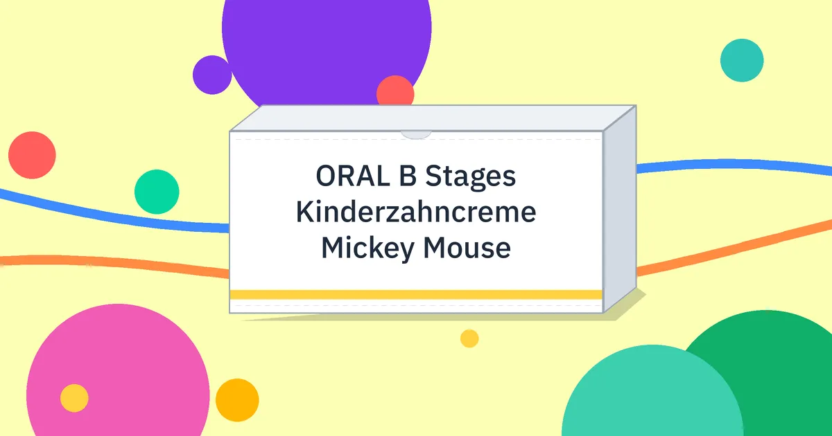 Symbolbild: Packung mit der Aufschrift ORAL B Stages Kinderzahncreme Mickey Mouse (PZN 11548586) – Verfügbarkeit und Bezug in Apotheken in Frankfurt am Main