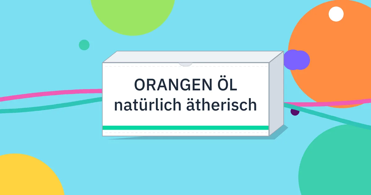 Symbolbild: Packung mit der Aufschrift ORANGEN ÖL natürlich ätherisch (PZN 07782141) – Verfügbarkeit und Bezug in Apotheken in Frankfurt am Main