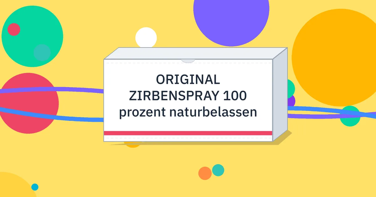 Symbolbild: Packung mit der Aufschrift ORIGINAL ZIRBENSPRAY 100 prozent naturbelassen (PZN 14058902) – Verfügbarkeit und Bezug in Apotheken in Frankfurt am Main