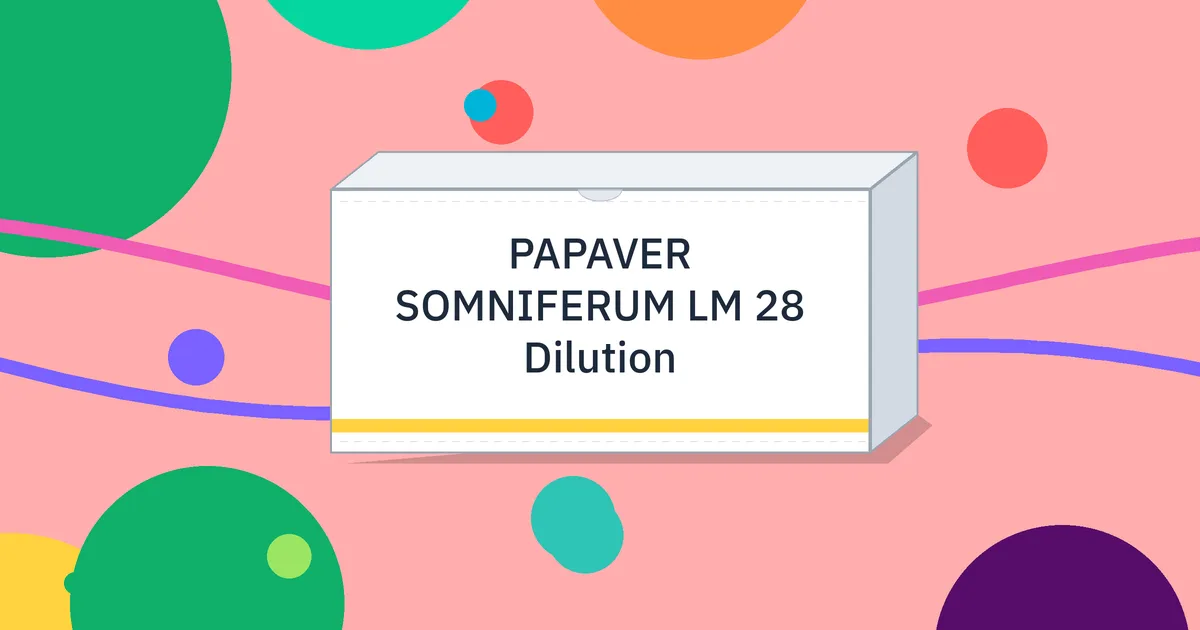 Symbolbild: Packung mit der Aufschrift PAPAVER SOMNIFERUM LM 28 Dilution (PZN 12976031) – Verfügbarkeit und Bezug in Apotheken in Frankfurt am Main