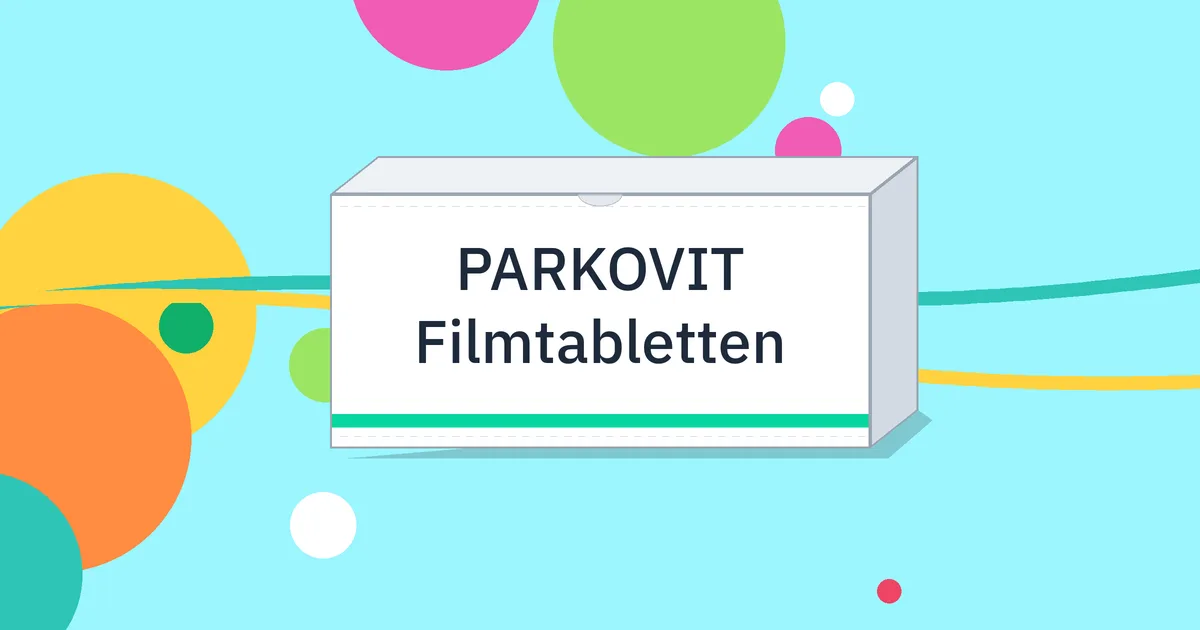 Symbolbild: Packung mit der Aufschrift PARKOVIT Filmtabletten (PZN 09673060) – Verfügbarkeit und Bezug in Apotheken in Frankfurt am Main