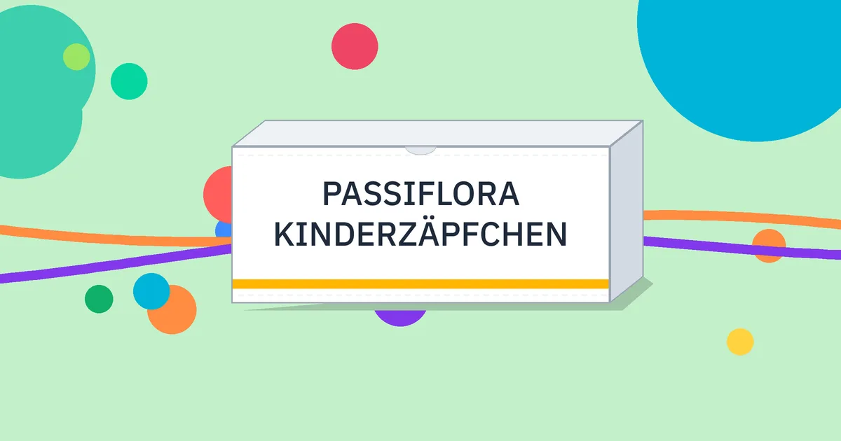 Symbolbild: Packung mit der Aufschrift PASSIFLORA KINDERZÄPFCHEN (PZN 01448429) – Verfügbarkeit und Bezug in Apotheken in Frankfurt am Main