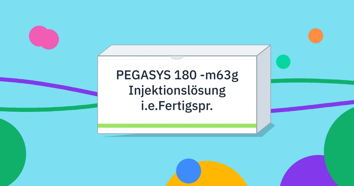 Symbolbild: Packung mit der Aufschrift PEGASYS 180 -m63g Injektionslösung i.e.Fertigspr. (PZN 09779485) – Verfügbarkeit und Bezug in Apotheken in Frankfurt am Main