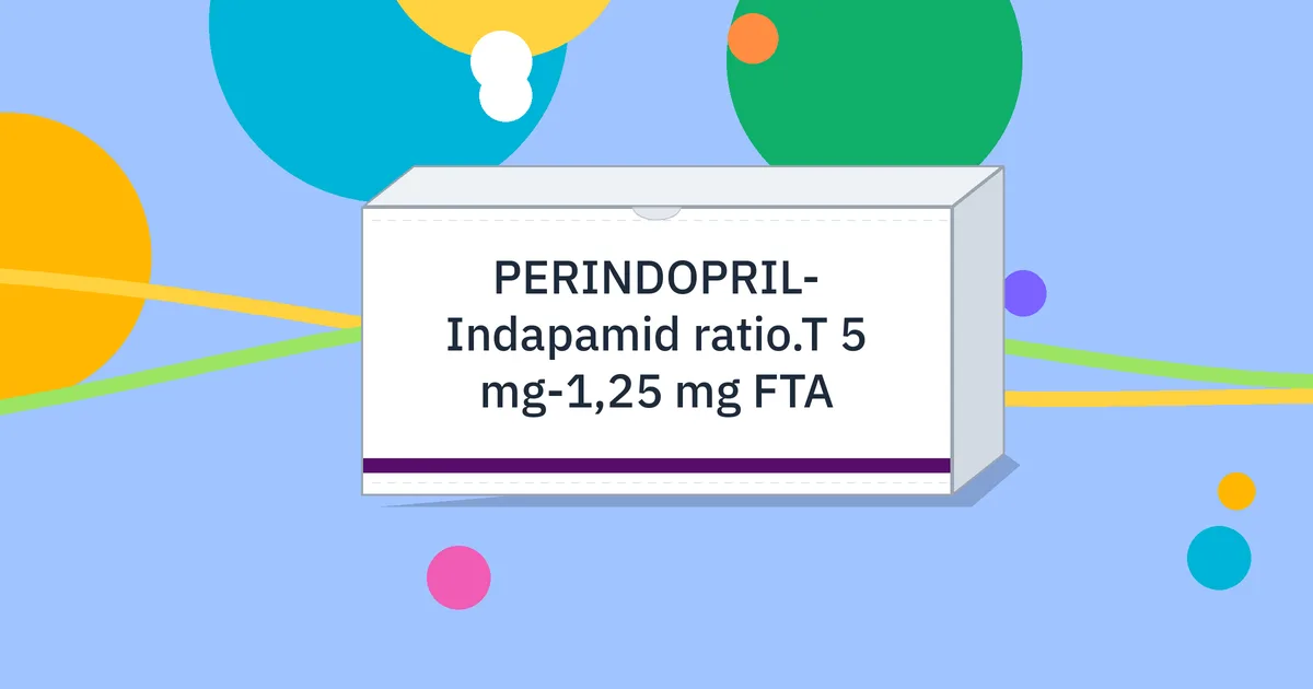 Symbolbild: Packung mit der Aufschrift PERINDOPRIL-Indapamid ratio.T 5 mg-1,25 mg FTA (PZN 09722976) – Verfügbarkeit und Bezug in Apotheken in Frankfurt am Main