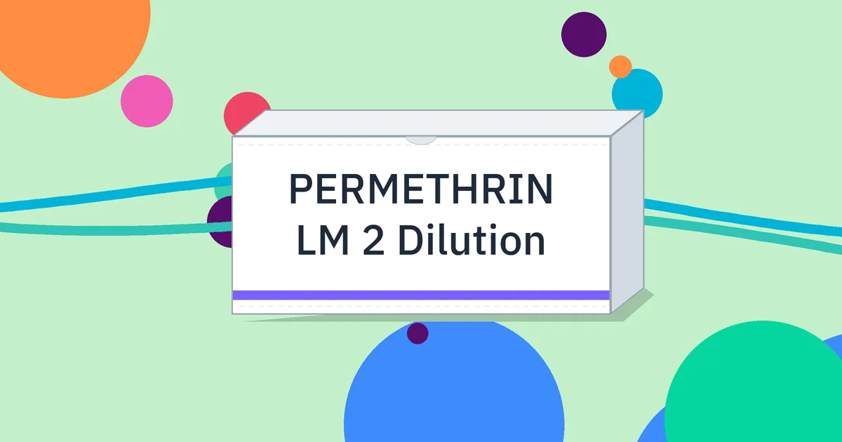 Symbolbild: Packung mit der Aufschrift PERMETHRIN LM 2 Dilution (PZN 13635421) – Verfügbarkeit und Bezug in Apotheken in Frankfurt am Main