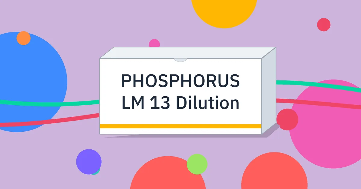 Symbolbild: Packung mit der Aufschrift PHOSPHORUS LM 13 Dilution (PZN 13034041) – Verfügbarkeit und Bezug in Apotheken in Frankfurt am Main