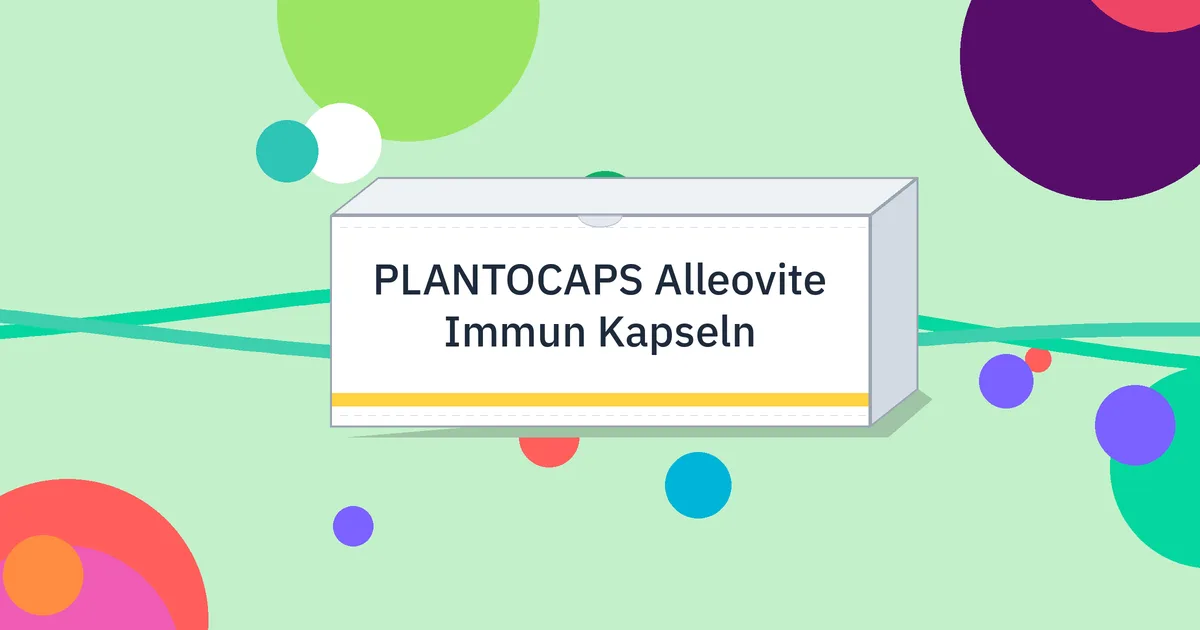 Symbolbild: Packung mit der Aufschrift PLANTOCAPS Alleovite Immun Kapseln (PZN 12554258) – Verfügbarkeit und Bezug in Apotheken in Frankfurt am Main