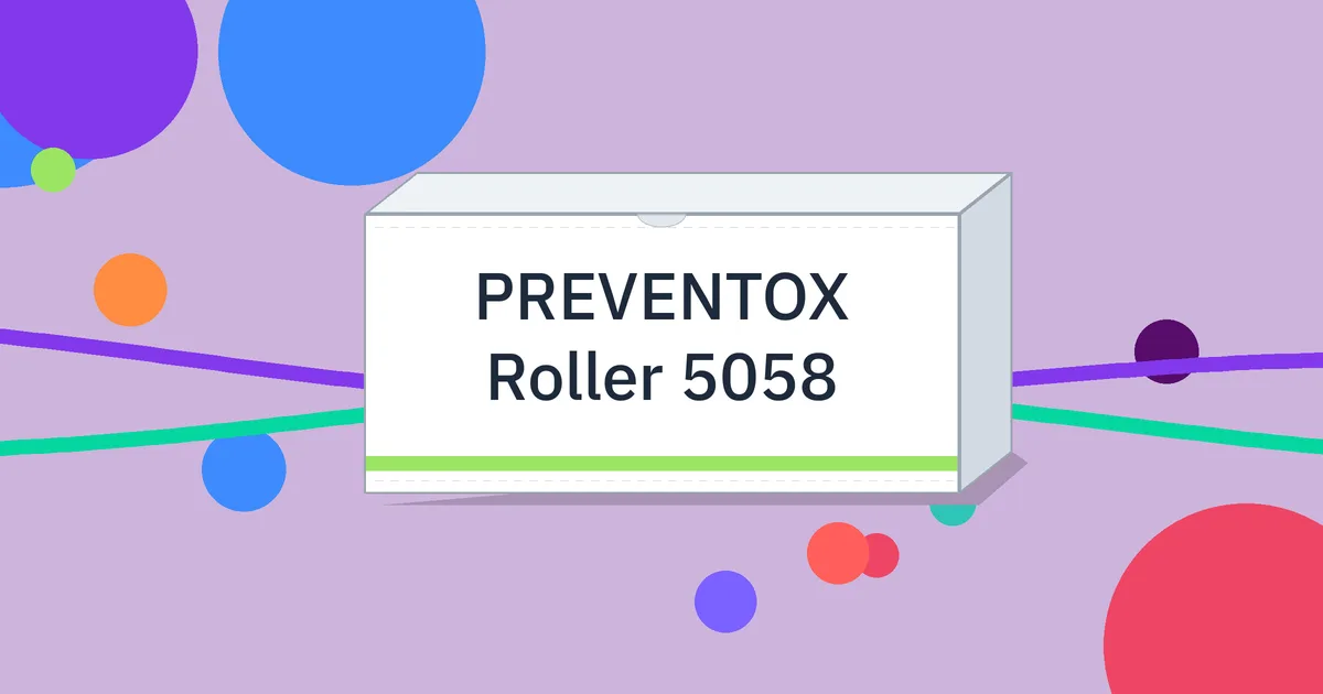 Symbolbild: Packung mit der Aufschrift PREVENTOX Roller 5058 (PZN 07138552) – Verfügbarkeit und Bezug in Apotheken in Frankfurt am Main