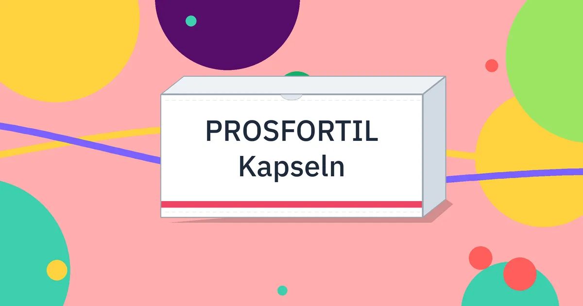 Symbolbild: Packung mit der Aufschrift PROSFORTIL Kapseln (PZN 01123302) – Verfügbarkeit und Bezug in Apotheken in Frankfurt am Main