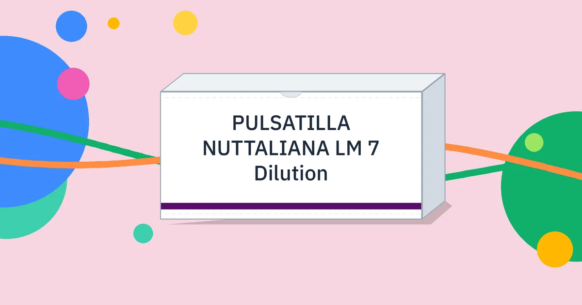 Symbolbild: Packung mit der Aufschrift PULSATILLA NUTTALIANA LM 7 Dilution (PZN 13671262) – Verfügbarkeit und Bezug in Apotheken in Frankfurt am Main
