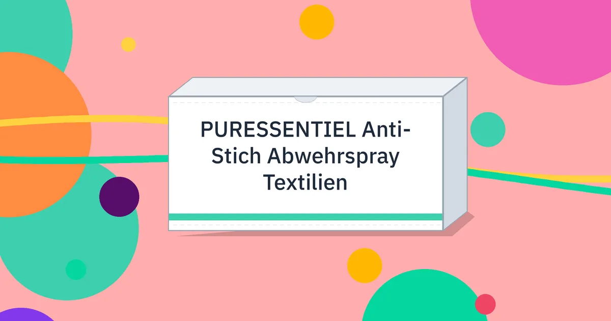Symbolbild: Packung mit der Aufschrift PURESSENTIEL Anti-Stich Abwehrspray Textilien (PZN 17549227) – Verfügbarkeit und Bezug in Apotheken in Frankfurt am Main