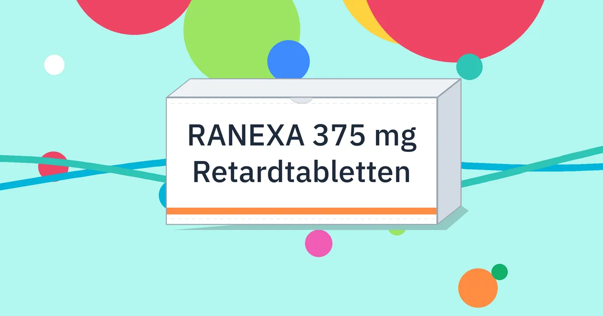 Symbolbild: Packung mit der Aufschrift RANEXA 375 mg Retardtabletten (PZN 13981293) – Verfügbarkeit und Bezug in Apotheken in Frankfurt am Main