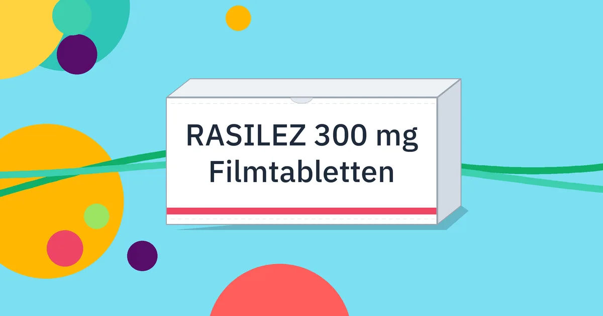 Symbolbild: Packung mit der Aufschrift RASILEZ 300 mg Filmtabletten (PZN 09945593) – Verfügbarkeit und Bezug in Apotheken in Frankfurt am Main