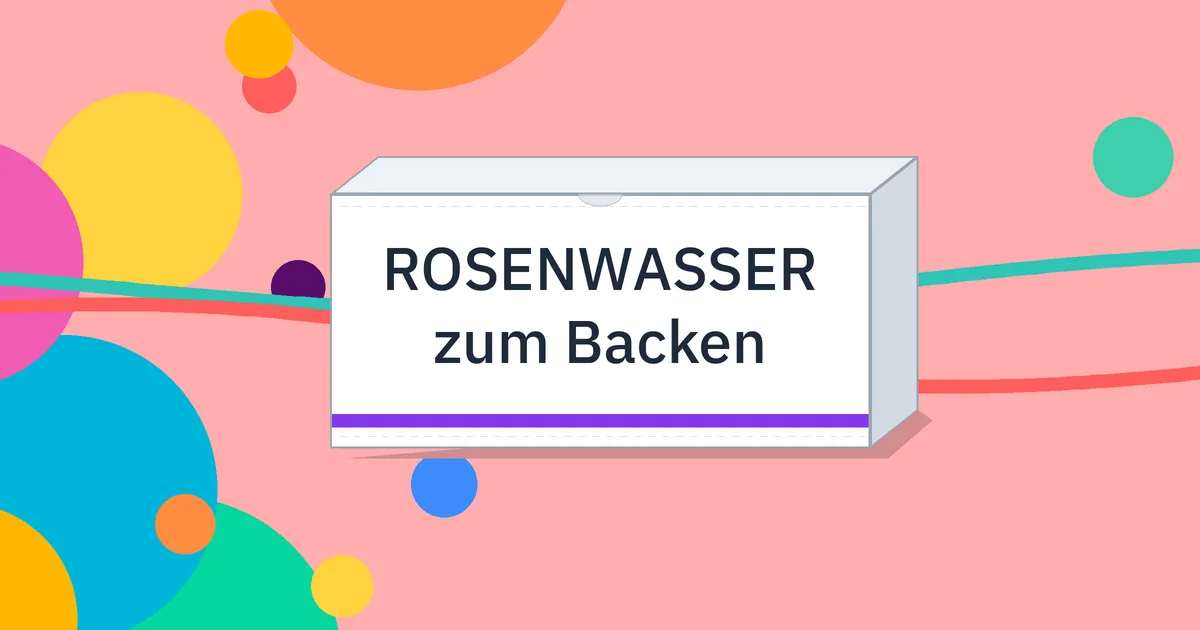 Symbolbild: Packung mit der Aufschrift ROSENWASSER zum Backen (PZN 20341683) – Verfügbarkeit und Bezug in Apotheken in Frankfurt am Main