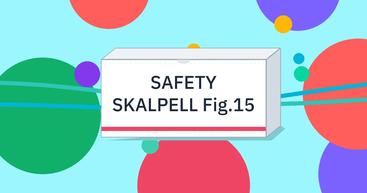 Symbolbild: Packung mit der Aufschrift SAFETY SKALPELL Fig.15 (PZN 07330166) – Verfügbarkeit und Bezug in Apotheken in Frankfurt am Main