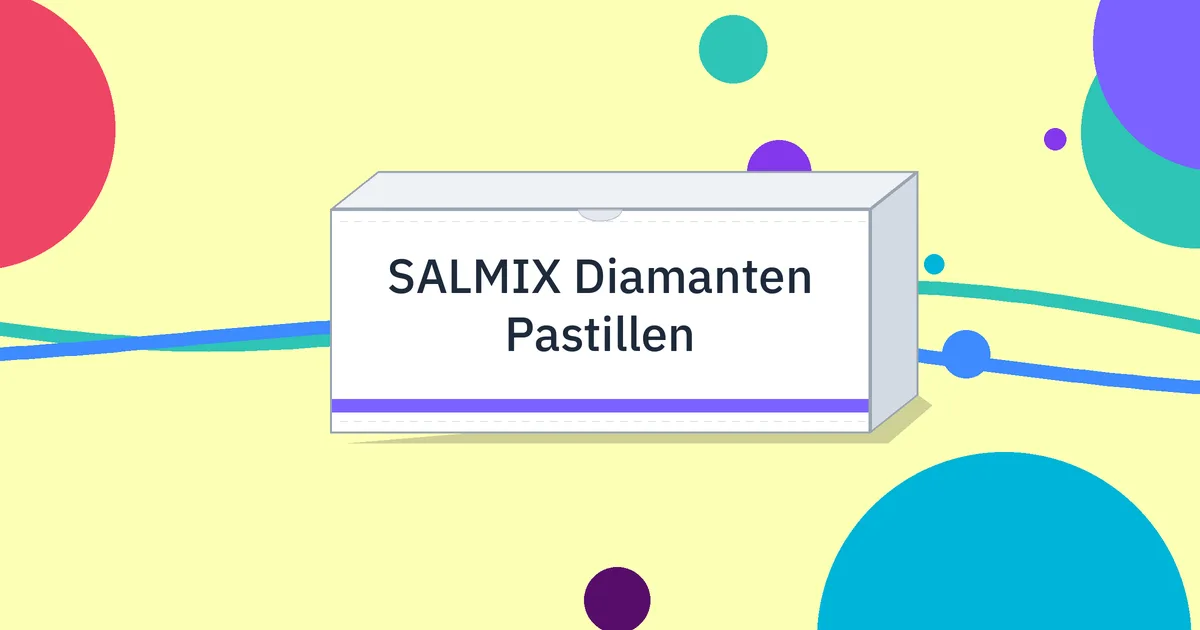 Symbolbild: Packung mit der Aufschrift SALMIX Diamanten Pastillen (PZN 15569757) – Verfügbarkeit und Bezug in Apotheken in Frankfurt am Main
