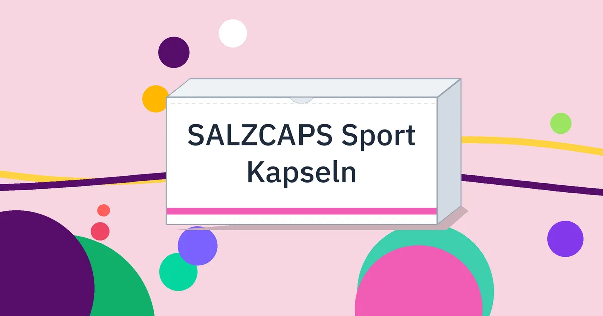 Symbolbild: Packung mit der Aufschrift SALZCAPS Sport Kapseln (PZN 11353345) – Verfügbarkeit und Bezug in Apotheken in Frankfurt am Main