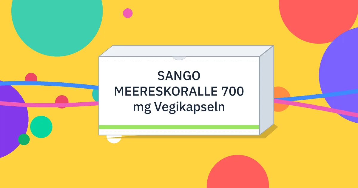Symbolbild: Packung mit der Aufschrift SANGO MEERESKORALLE 700 mg Vegikapseln (PZN 16777742) – Verfügbarkeit und Bezug in Apotheken in Frankfurt am Main