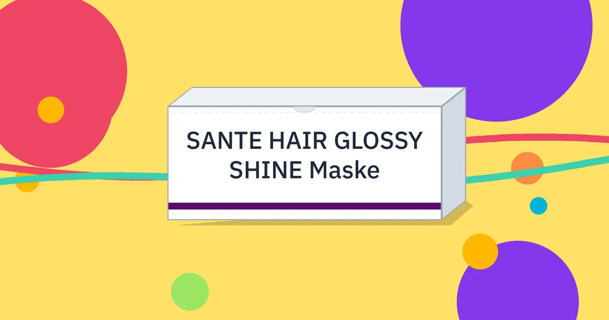 Symbolbild: Packung mit der Aufschrift SANTE HAIR GLOSSY SHINE Maske (PZN 19419658) – Verfügbarkeit und Bezug in Apotheken in Frankfurt am Main