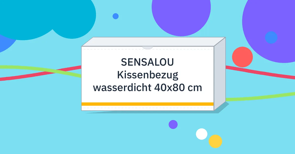 Symbolbild: Packung mit der Aufschrift SENSALOU Kissenbezug wasserdicht 40x80 cm (PZN 16872185) – Verfügbarkeit und Bezug in Apotheken in Frankfurt am Main