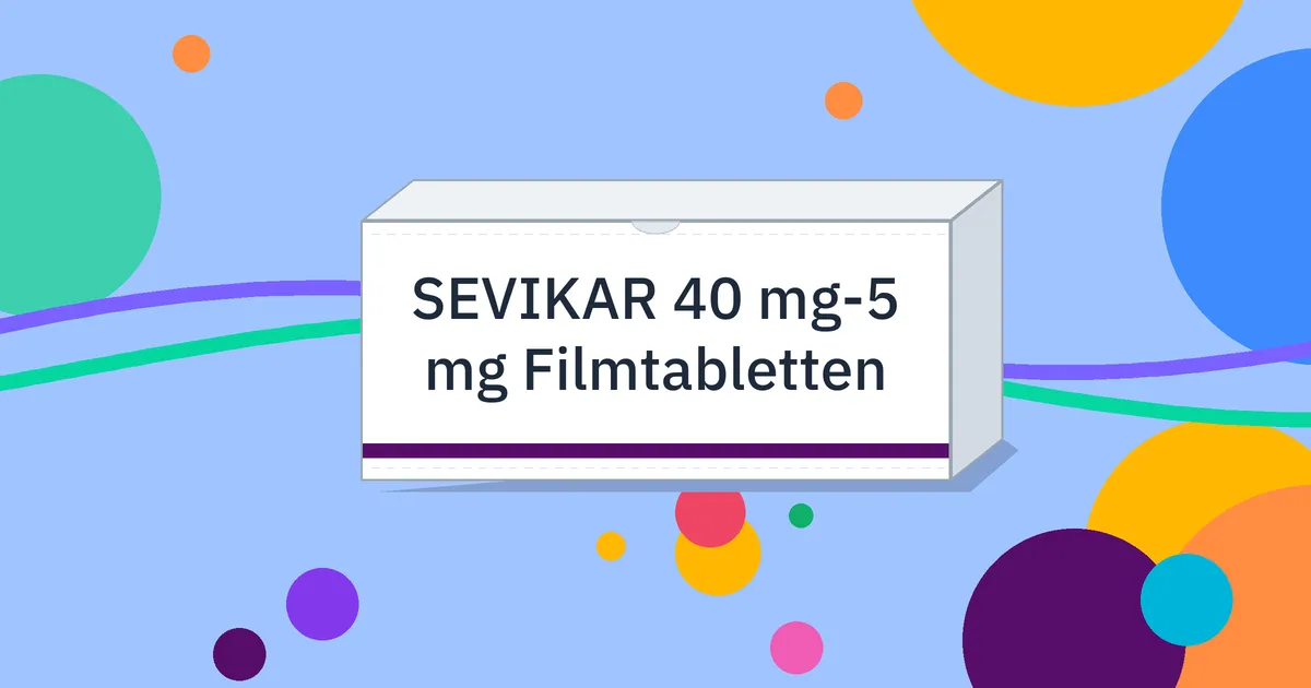 Symbolbild: Packung mit der Aufschrift SEVIKAR 40 mg-5 mg Filmtabletten (PZN 07773188) – Verfügbarkeit und Bezug in Apotheken in Frankfurt am Main