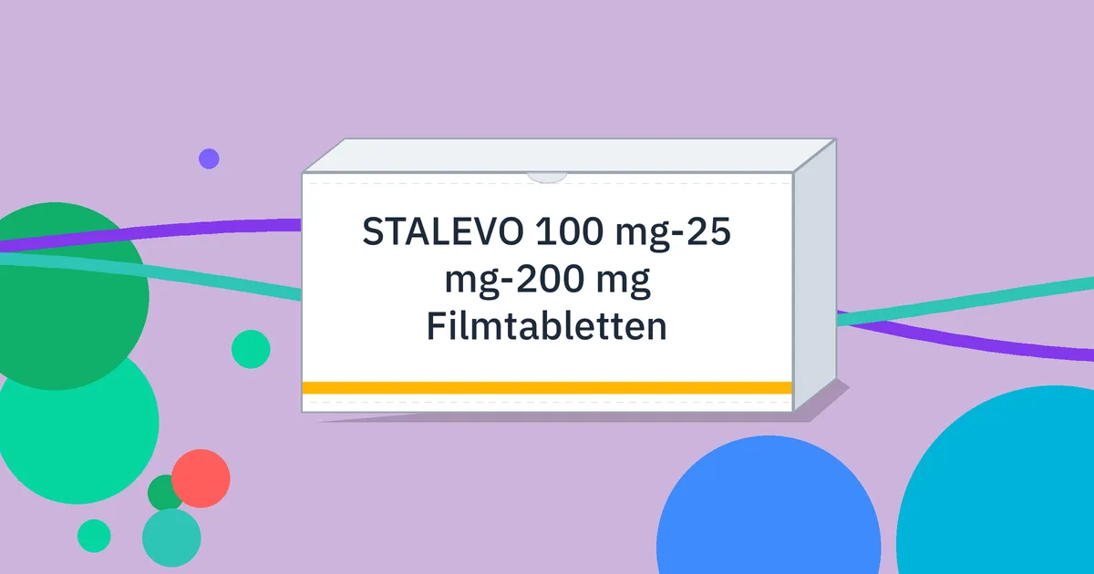 Symbolbild: Packung mit der Aufschrift STALEVO 100 mg-25 mg-200 mg Filmtabletten (PZN 01682728) – Verfügbarkeit und Bezug in Apotheken in Frankfurt am Main