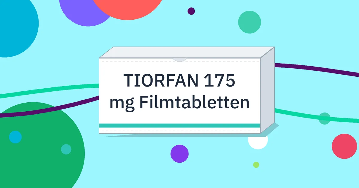 Symbolbild: Packung mit der Aufschrift TIORFAN 175 mg Filmtabletten (PZN 15211412) – Verfügbarkeit und Bezug in Apotheken in Frankfurt am Main