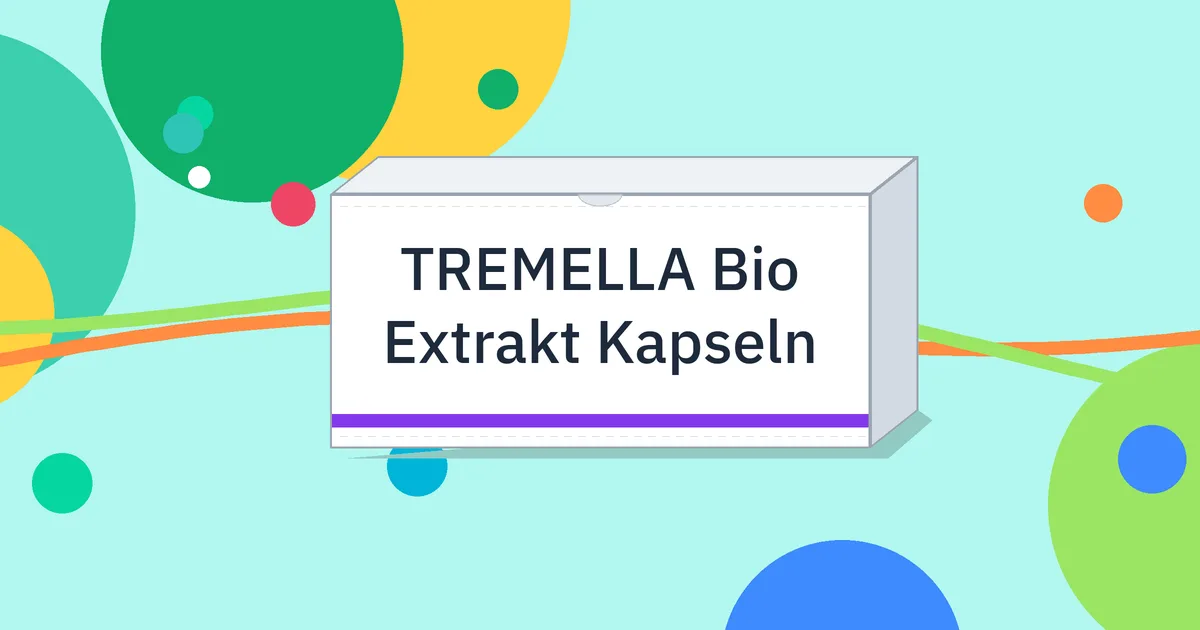 Symbolbild: Packung mit der Aufschrift TREMELLA Bio Extrakt Kapseln (PZN 16738653) – Verfügbarkeit und Bezug in Apotheken in Frankfurt am Main