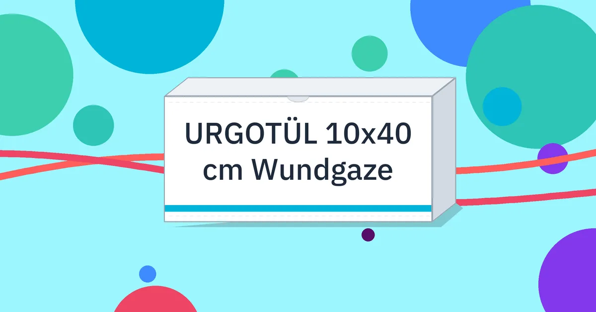 Symbolbild: Packung mit der Aufschrift URGOTÜL 10x40 cm Wundgaze (PZN 17312057) – Verfügbarkeit und Bezug in Apotheken in Frankfurt am Main