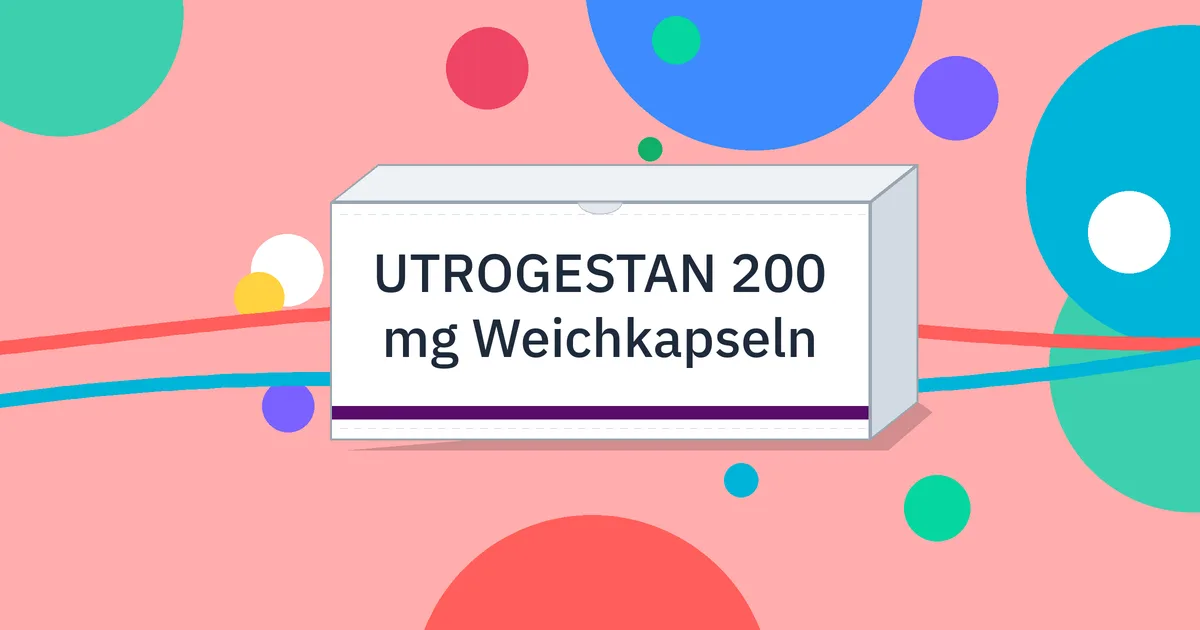 Symbolbild: Packung mit der Aufschrift UTROGESTAN 200 mg Weichkapseln (PZN 15383320) – Verfügbarkeit und Bezug in Apotheken in Frankfurt am Main