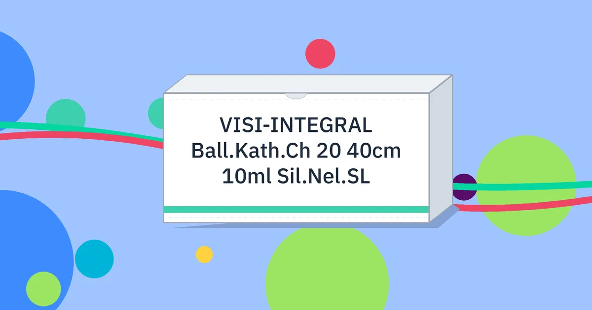 Symbolbild: Packung mit der Aufschrift VISI-INTEGRAL Ball.Kath.Ch 20 40cm 10ml Sil.Nel.SL (PZN 18305875) – Verfügbarkeit und Bezug in Apotheken in Frankfurt am Main