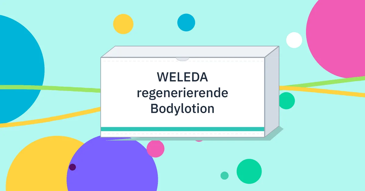 Symbolbild: Packung mit der Aufschrift WELEDA regenerierende Bodylotion (PZN 19774135) – Verfügbarkeit und Bezug in Apotheken in Frankfurt am Main