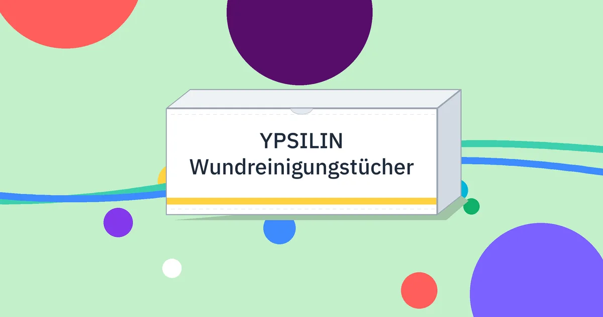 Symbolbild: Packung mit der Aufschrift YPSILIN Wundreinigungstücher (PZN 02003959) – Verfügbarkeit und Bezug in Apotheken in Frankfurt am Main