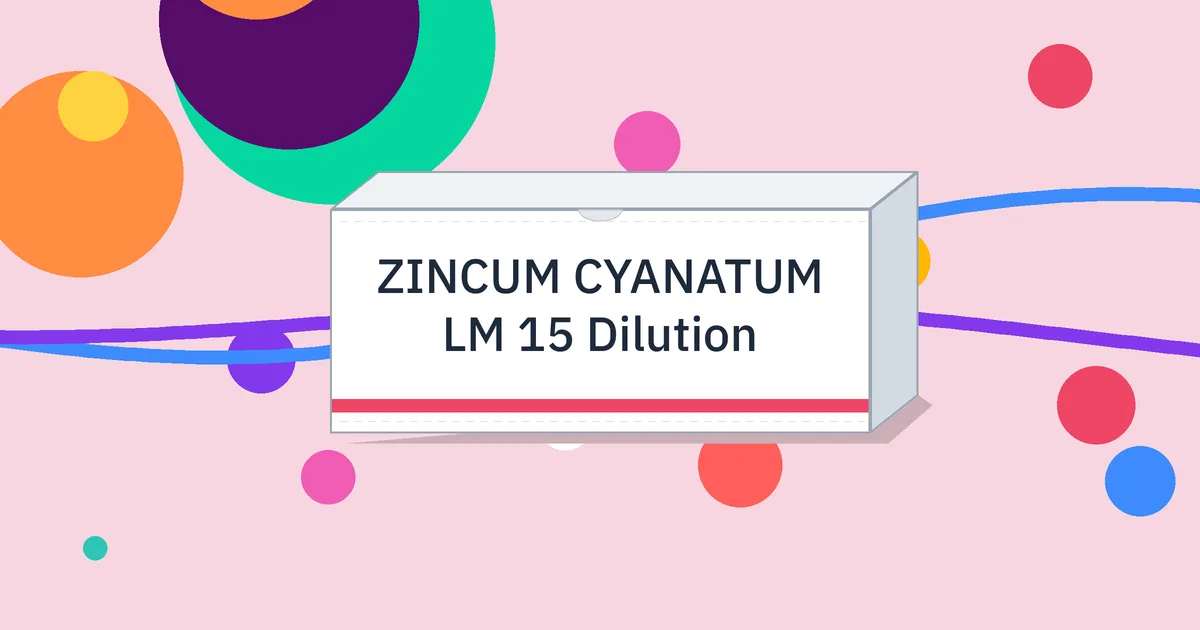 Symbolbild: Packung mit der Aufschrift ZINCUM CYANATUM LM 15 Dilution (PZN 13292369) – Verfügbarkeit und Bezug in Apotheken in Frankfurt am Main