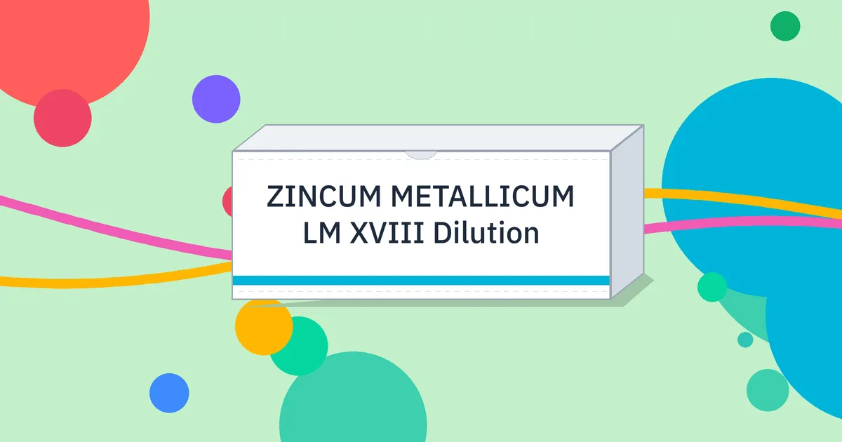 Symbolbild: Packung mit der Aufschrift ZINCUM METALLICUM LM XVIII Dilution (PZN 02669291) – Verfügbarkeit und Bezug in Apotheken in Frankfurt am Main