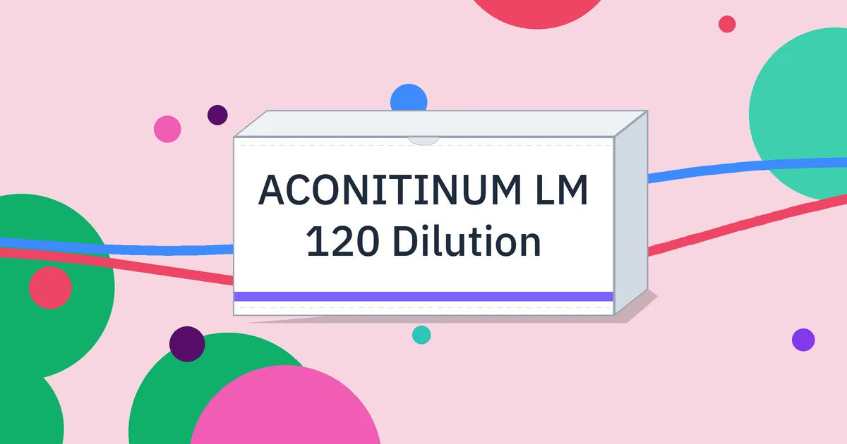 Symbolbild: Packung mit der Aufschrift ACONITINUM LM 120 Dilution (PZN 13290241) – Verfügbarkeit und Bezug in Apotheken in Frankfurt am Main