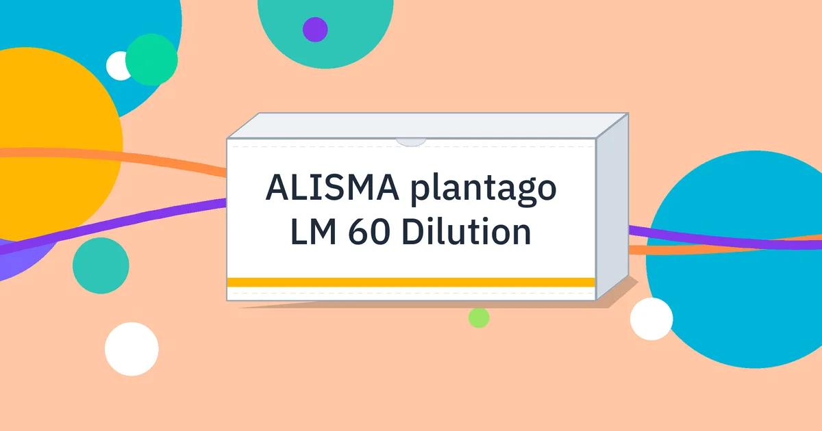 Symbolbild: Packung mit der Aufschrift ALISMA plantago LM 60 Dilution (PZN 13310854) – Verfügbarkeit und Bezug in Apotheken in Frankfurt am Main