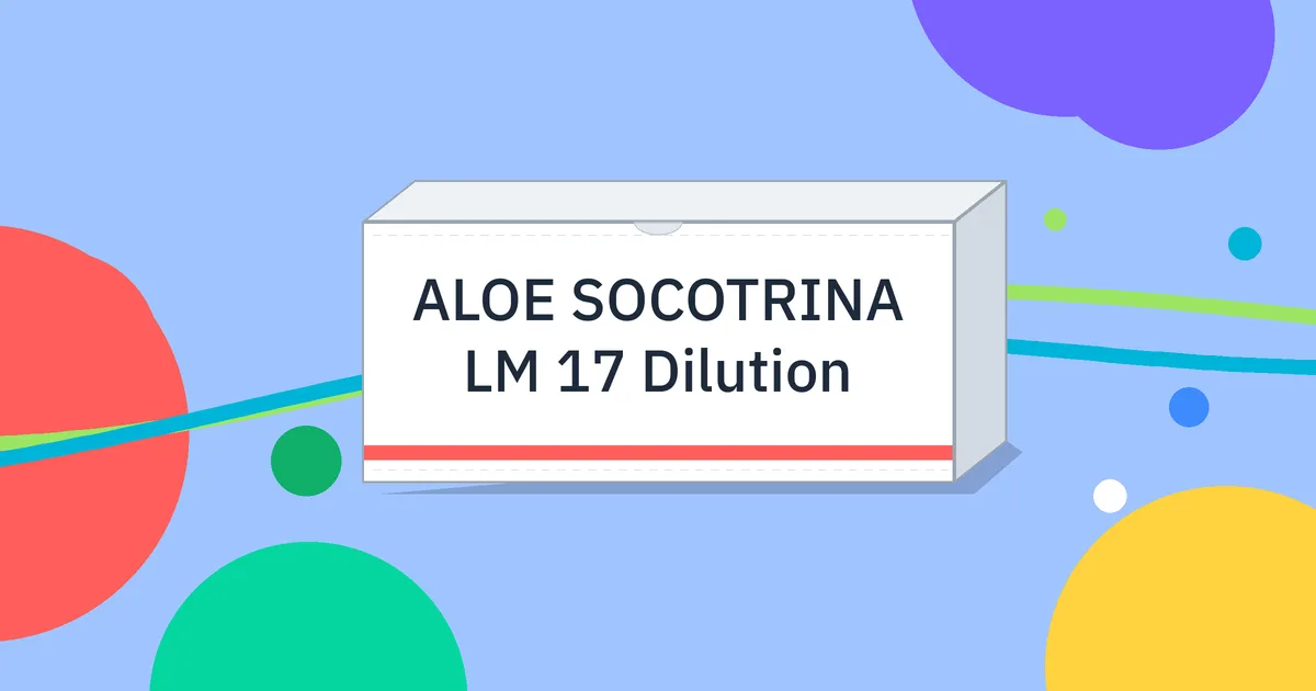 Symbolbild: Packung mit der Aufschrift ALOE SOCOTRINA LM 17 Dilution (PZN 13313462) – Verfügbarkeit und Bezug in Apotheken in Frankfurt am Main