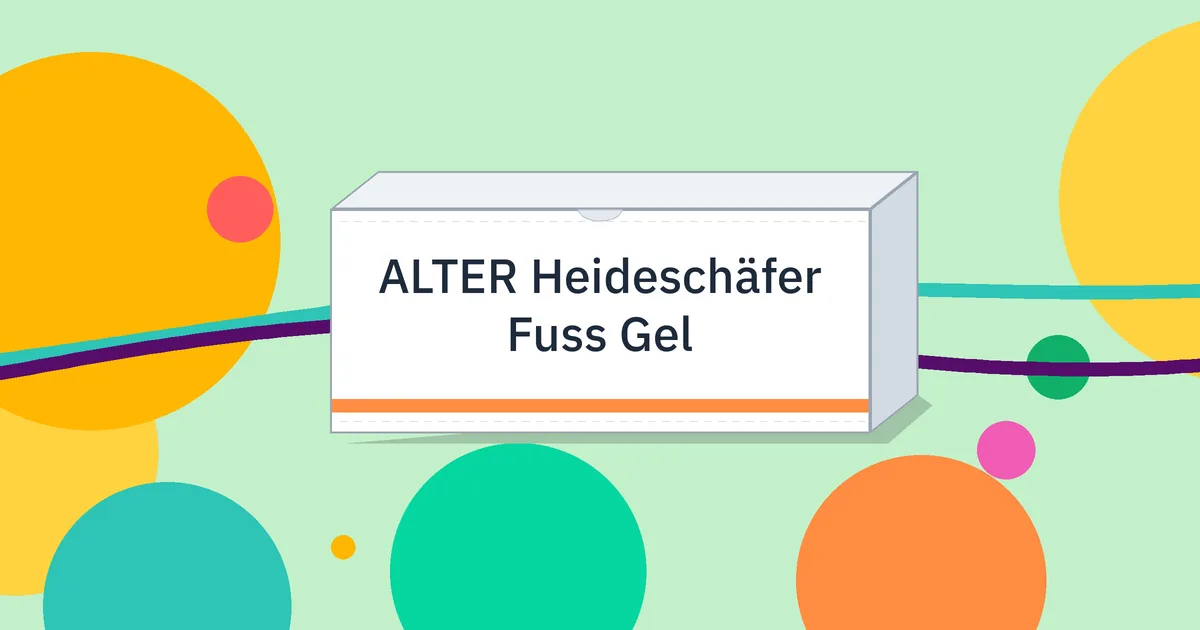 Symbolbild: Packung mit der Aufschrift ALTER Heideschäfer Fuss Gel (PZN 05949602) – Verfügbarkeit und Bezug in Apotheken in Frankfurt am Main