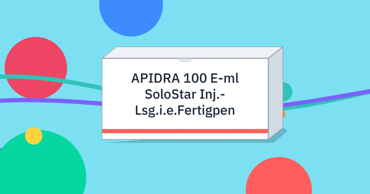 Symbolbild: Packung mit der Aufschrift APIDRA 100 E-ml SoloStar Inj.-Lsg.i.e.Fertigpen (PZN 16925680) – Verfügbarkeit und Bezug in Apotheken in Frankfurt am Main