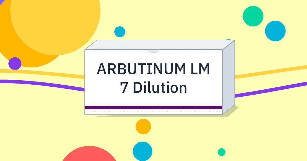 Symbolbild: Packung mit der Aufschrift ARBUTINUM LM 7 Dilution (PZN 13386478) – Verfügbarkeit und Bezug in Apotheken in Frankfurt am Main