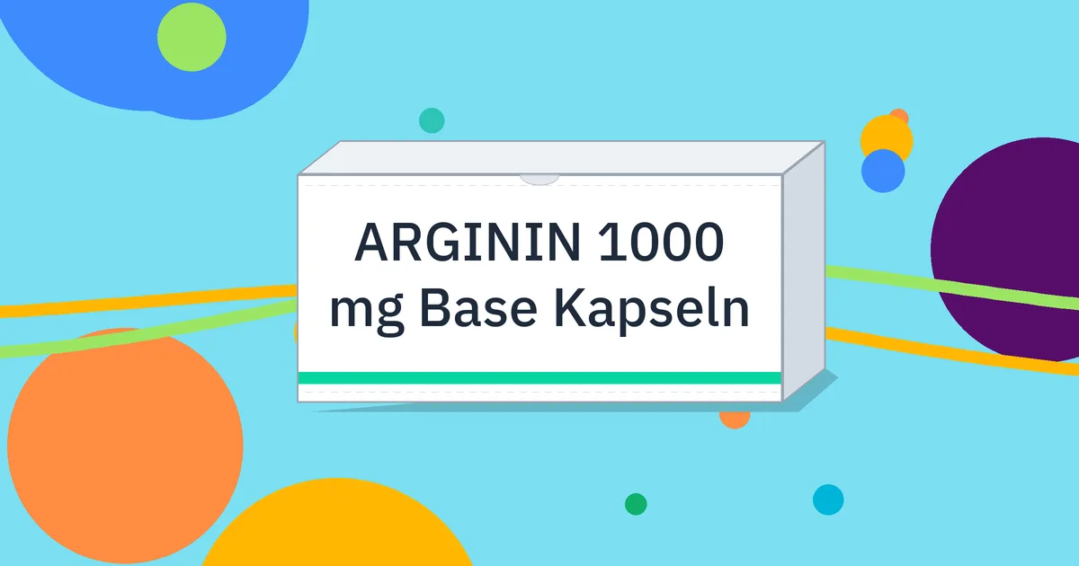Symbolbild: Packung mit der Aufschrift ARGININ 1000 mg Base Kapseln (PZN 04710945) – Verfügbarkeit und Bezug in Apotheken in Frankfurt am Main