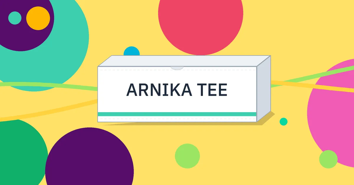 Symbolbild: Packung mit der Aufschrift ARNIKA TEE (PZN 18155080) – Verfügbarkeit und Bezug in Apotheken in Frankfurt am Main