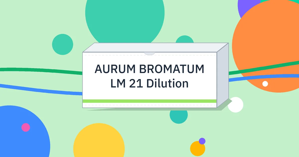 Symbolbild: Packung mit der Aufschrift AURUM BROMATUM LM 21 Dilution (PZN 12783898) – Verfügbarkeit und Bezug in Apotheken in Frankfurt am Main
