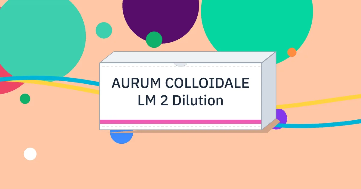 Symbolbild: Packung mit der Aufschrift AURUM COLLOIDALE LM 2 Dilution (PZN 12784099) – Verfügbarkeit und Bezug in Apotheken in Frankfurt am Main