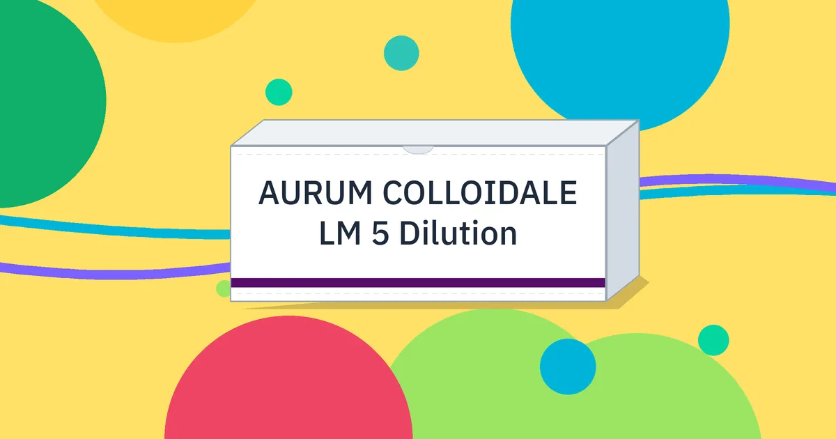 Symbolbild: Packung mit der Aufschrift AURUM COLLOIDALE LM 5 Dilution (PZN 12784136) – Verfügbarkeit und Bezug in Apotheken in Frankfurt am Main