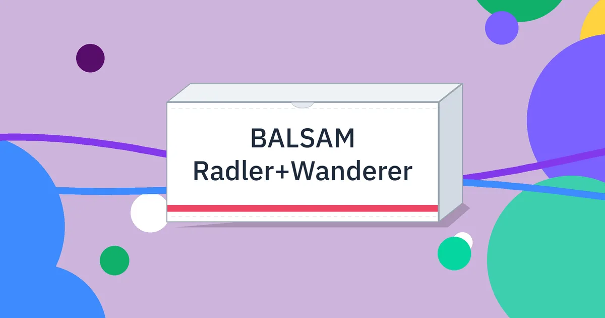 Symbolbild: Packung mit der Aufschrift BALSAM Radler+Wanderer (PZN 09063396) – Verfügbarkeit und Bezug in Apotheken in Frankfurt am Main
