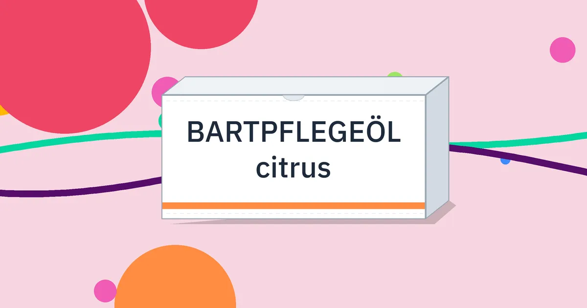 Symbolbild: Packung mit der Aufschrift BARTPFLEGEÖL citrus (PZN 17245817) – Verfügbarkeit und Bezug in Apotheken in Frankfurt am Main