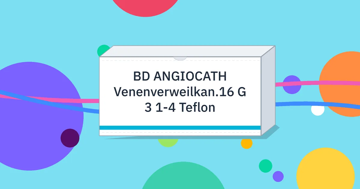 Symbolbild: Packung mit der Aufschrift BD ANGIOCATH Venenverweilkan.16 G 3 1-4 Teflon (PZN 07664826) – Verfügbarkeit und Bezug in Apotheken in Frankfurt am Main